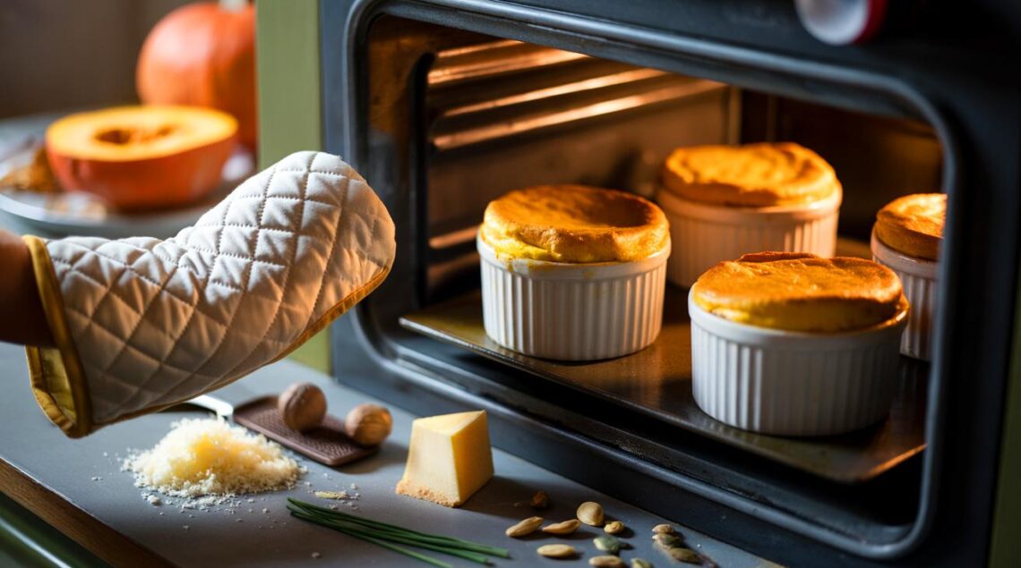 Voici les soufflés potiron-fromage ultra légers qui font la différence ...