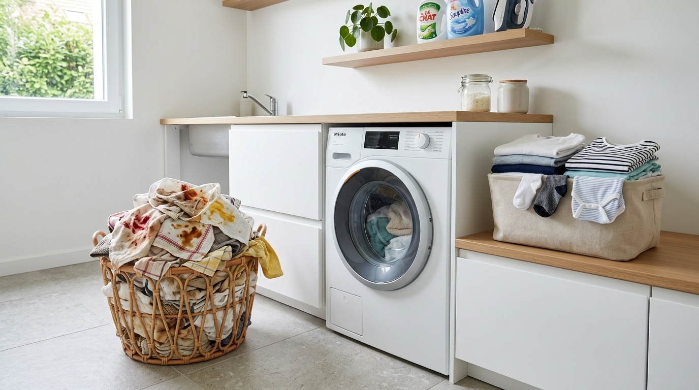 Ce linge de cuisine n’a rien à faire avec vos vêtements en machine : il ...